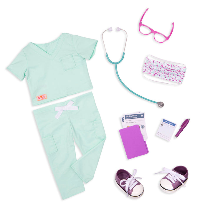 Doctor's Scrubs Outfit for 18-inch Dolls – Our Generation South Africa